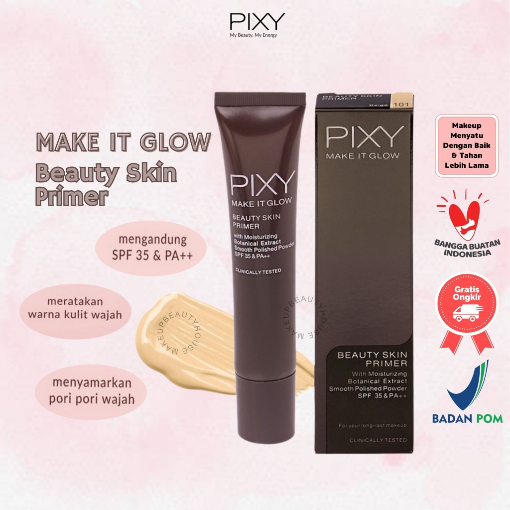 Jual PIXY Make It Glow Beauty Skin Primer | Shopee Indonesia