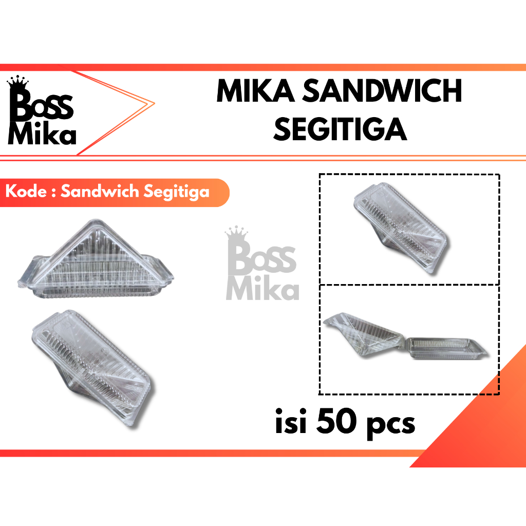 Jual Mika Sandwich/Mika Roti Tawar/Mika Fruit Sando isi 50 pcs | Shopee ...