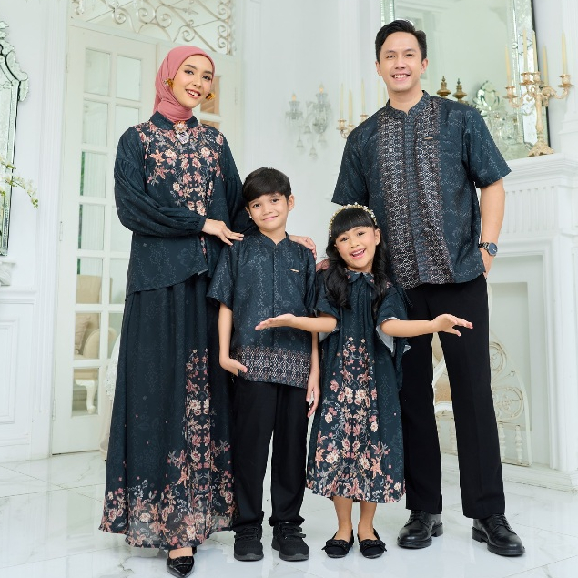 Jual Kamima - Family Set - Le Fleur Series in Black | Shopee Indonesia