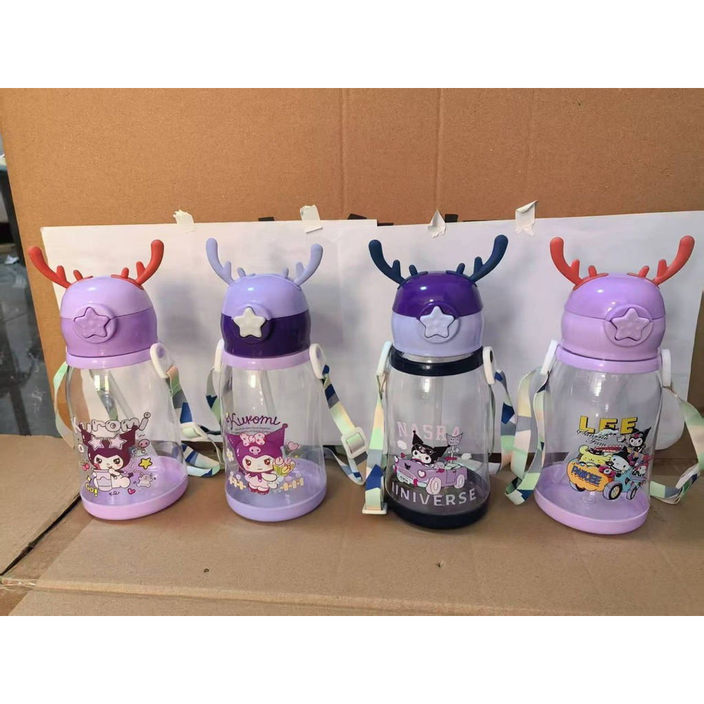 Jual (EDISI BAU) BOTOL RUSA BOTOL ANAK TANDUK RUSA BPA FREE LUCU 600ml / 700ml free tali Mall ...