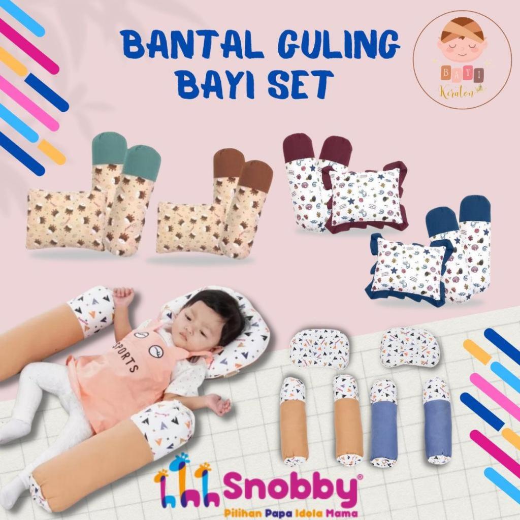 Jual Snobby Baby Bantal Guling Set 3 in 1 (1 bantal 2 Guling) Bayi Line ...