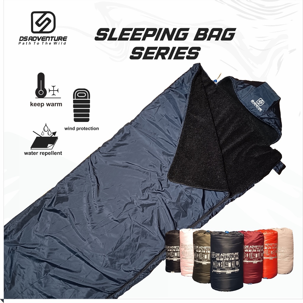 Jual Sleeping bag polar bulu tebal DS Adventure SERIES - selimut ...