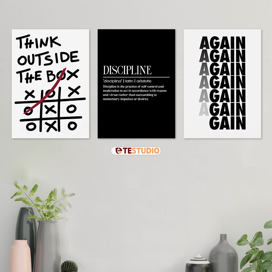 Jual Poster Hiasan Dinding Modern Quote Motivasi Inspiration Walldecor ...