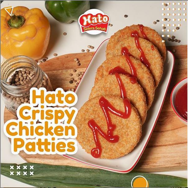 Jual HATO Crispy Chicken Patties - Patty Isian Burger Ayam 670gr isi ...