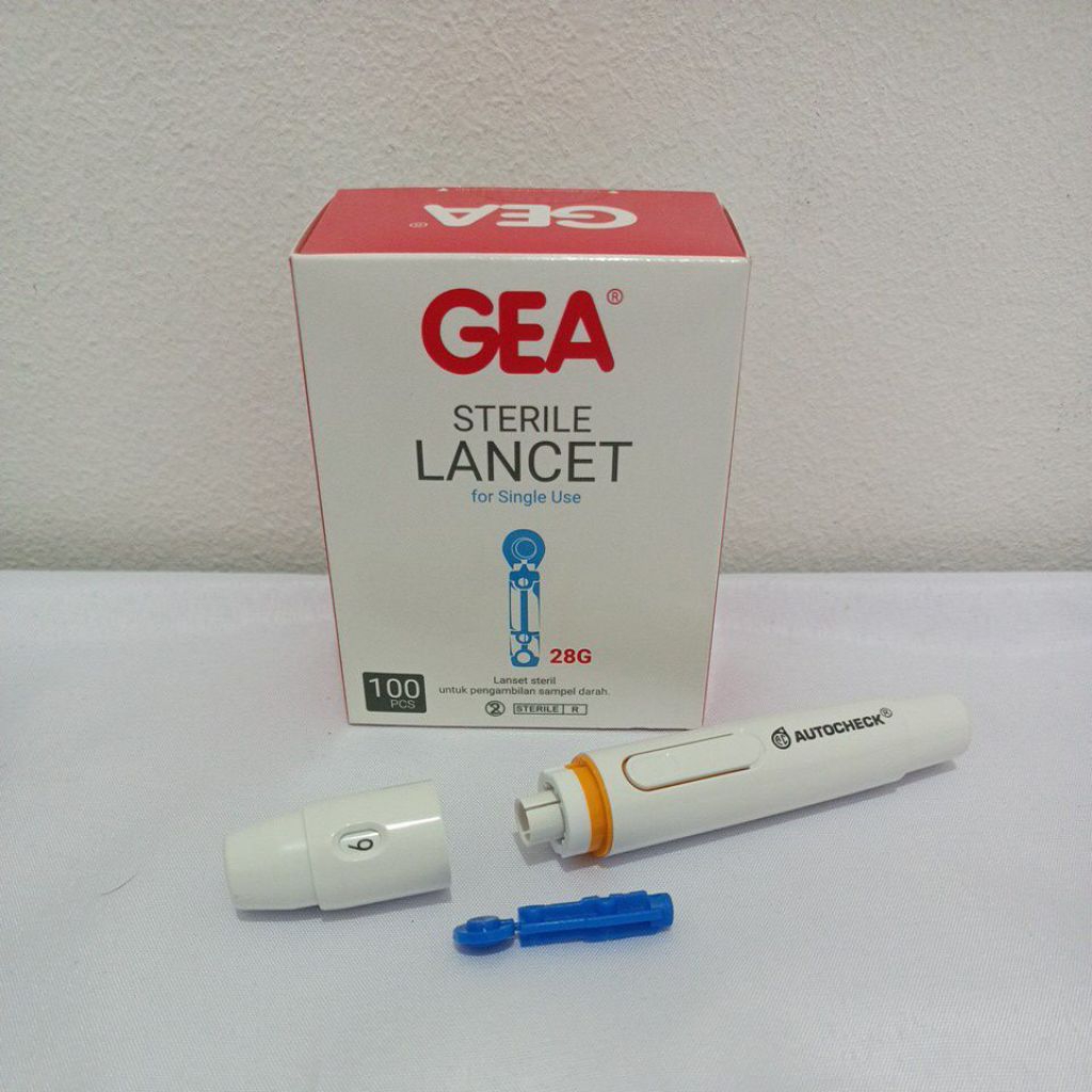 Jual Lancing device Pen Lancet untuk tusuk Jari ambil Darah Penlet ...