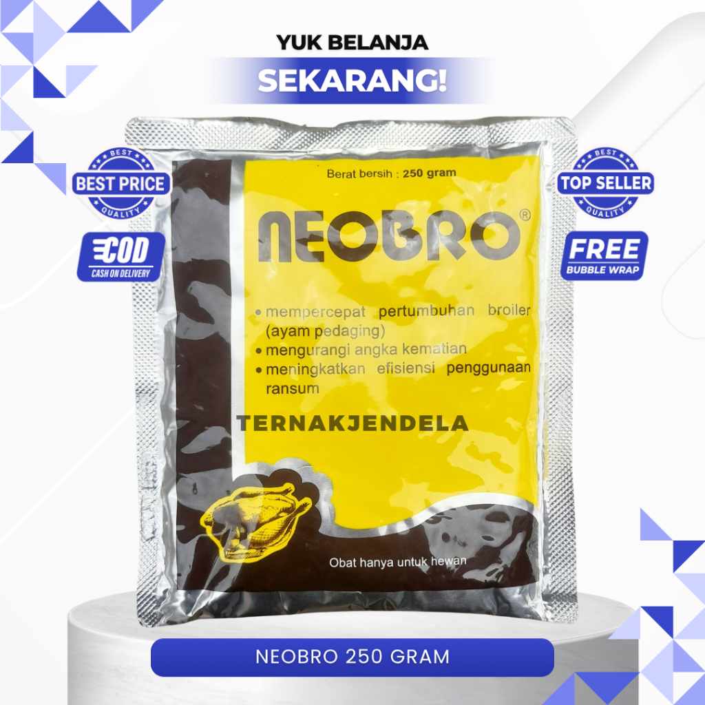 Jual NEOBRO 250 GRAM - Vitamin Penambah Berat Badan/Penggemuk Ayam ...
