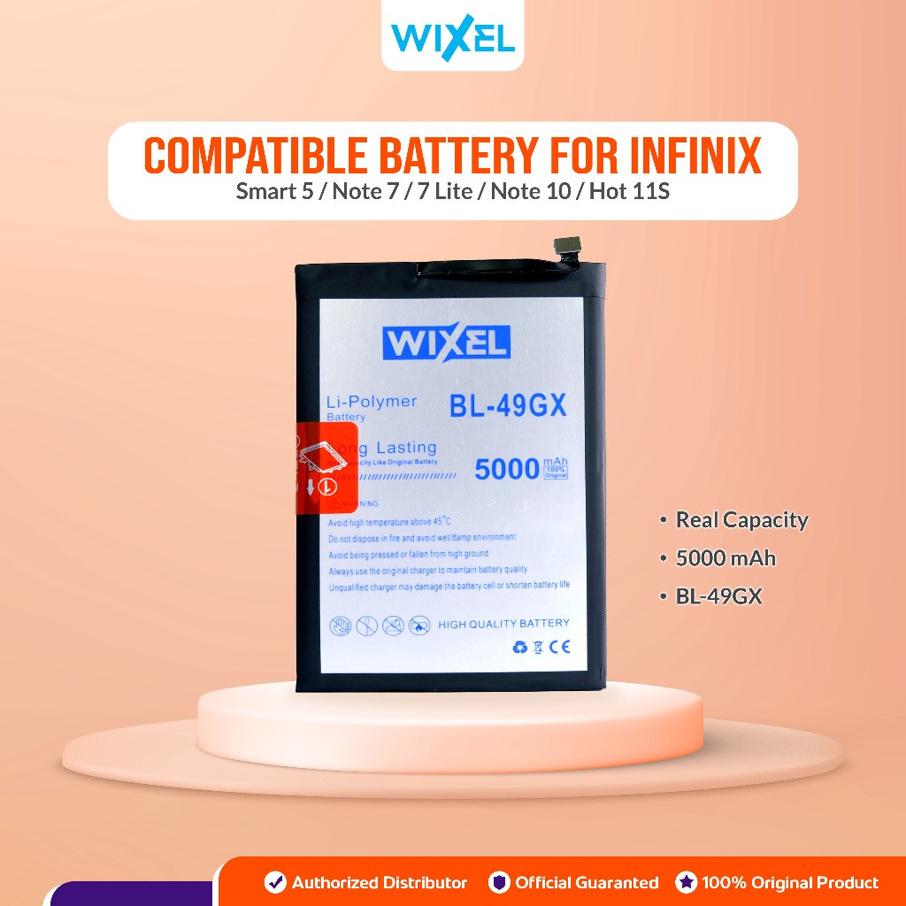 Jual WIXEL Baterai BL-49GX BL49GX Infinix Smart 5 X657 X657B X657C Note ...