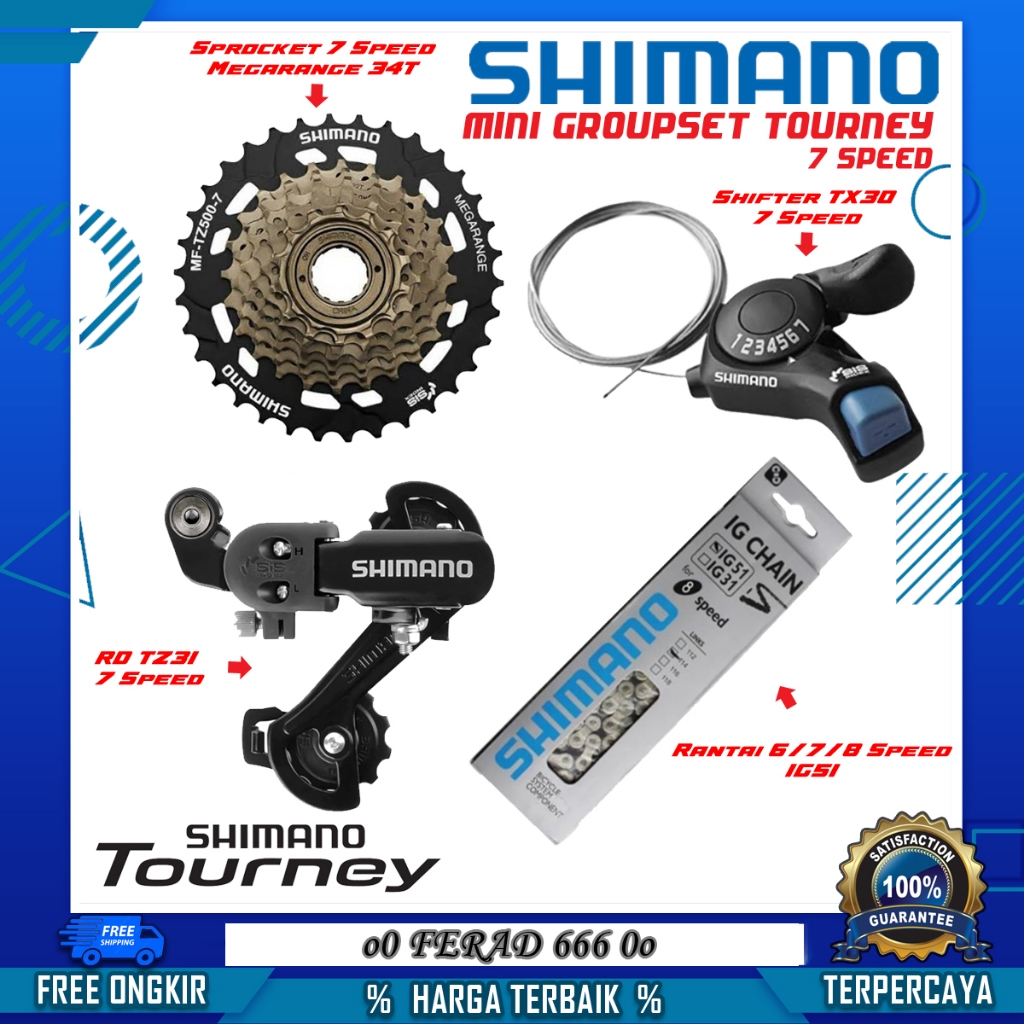Jual Mini Groupset Shimano Single Speed 7/8/9 Speed Universal Bike ...