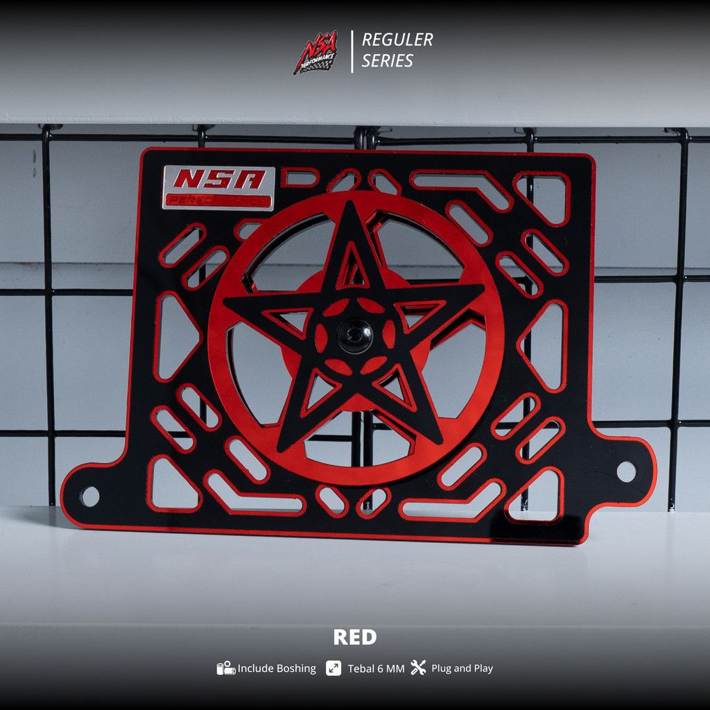 Jual NSA COVER RADIATOR SPINNER BINTANG BLACK SERIES VARIO PCX NMAX ADV ...