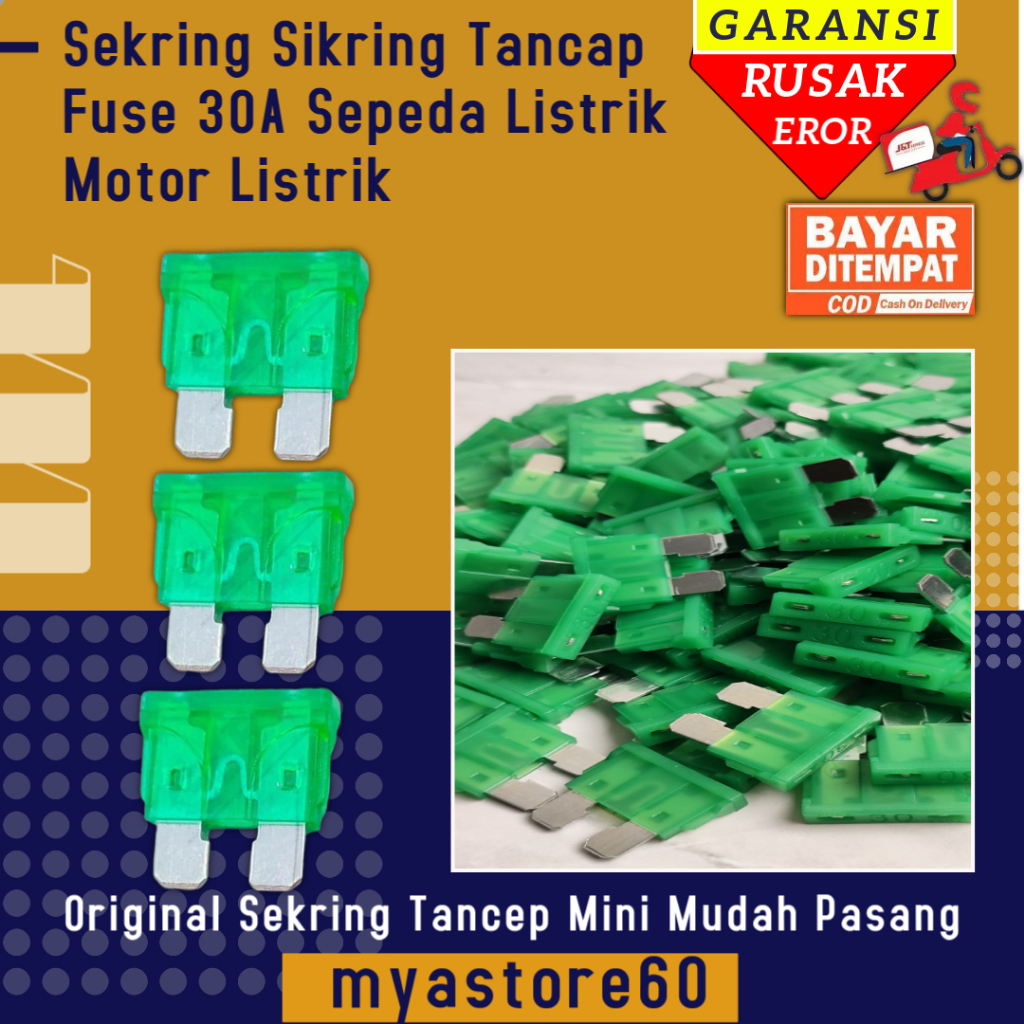 Jual Original Sekring Sikring Tancap Fuse Standar / Mini / Mikro ukuran ...