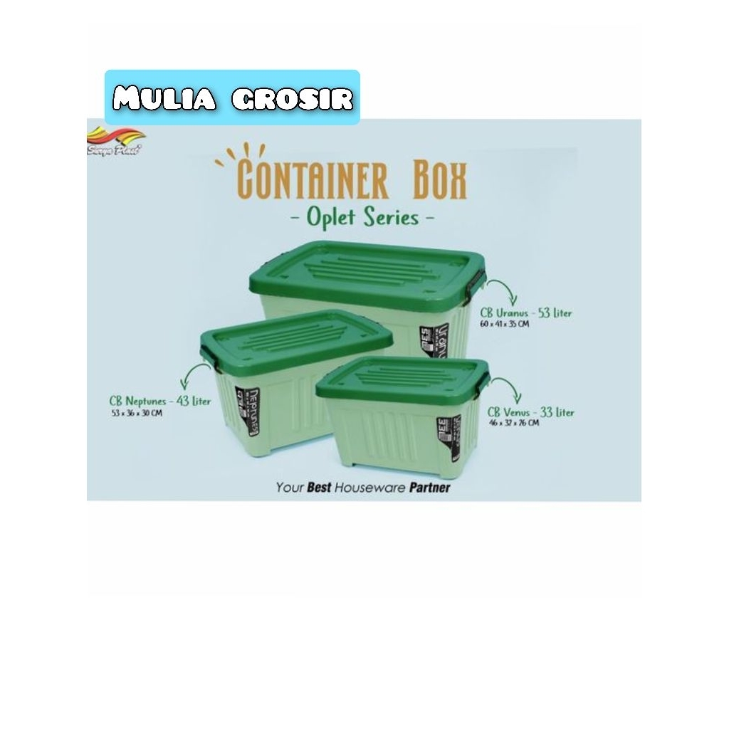 Jual Kontainer Venus 33 Liter isi 1pcs Kontainer Box warna Oplett Kira² ...