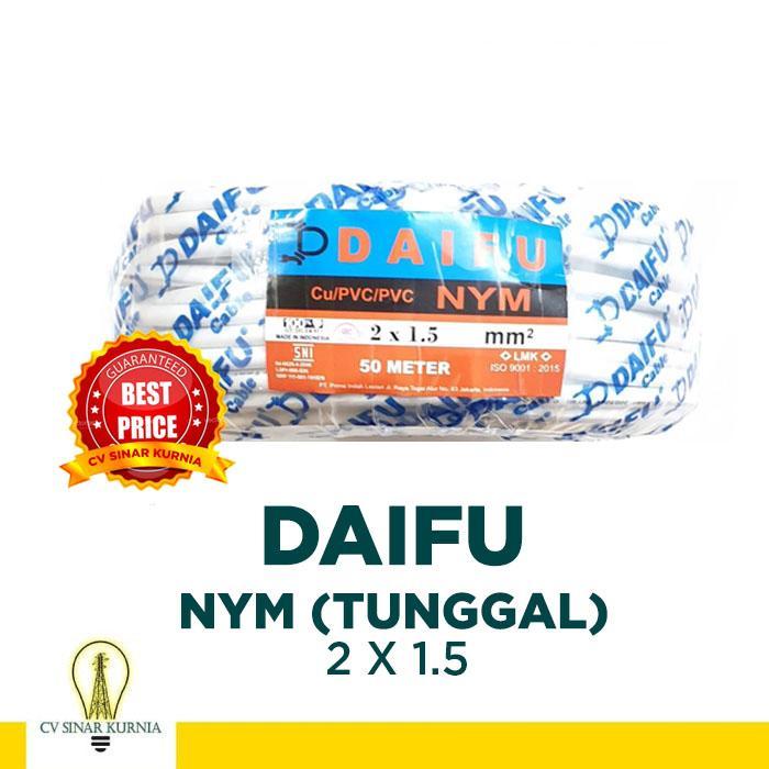Jual Kabel Listrik NYM 2x1,5mm 50M DAIFU | DAIFU Kabel NYM | SNI Best ...