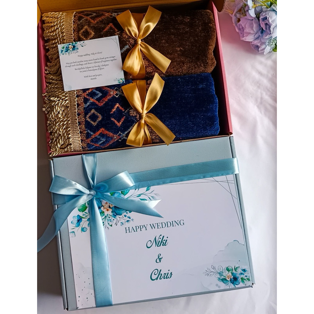 Jual Kado Wedding Kado Nikah Hampers Sajadah Couple Tebal Sajadah ...
