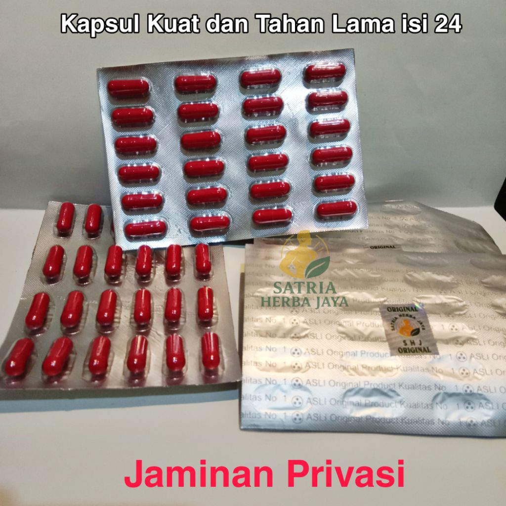 Jual Kapsul Blister Stamina Pria Kuat dan Tahan Lama isi 24 Original No ...