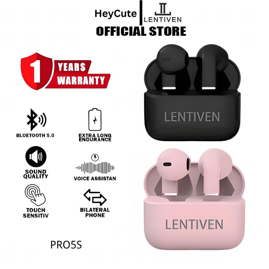 Jual HEYCUTE LENTIVEN TWS Bluetooth Wireless Earphone Airbuds Headset ...