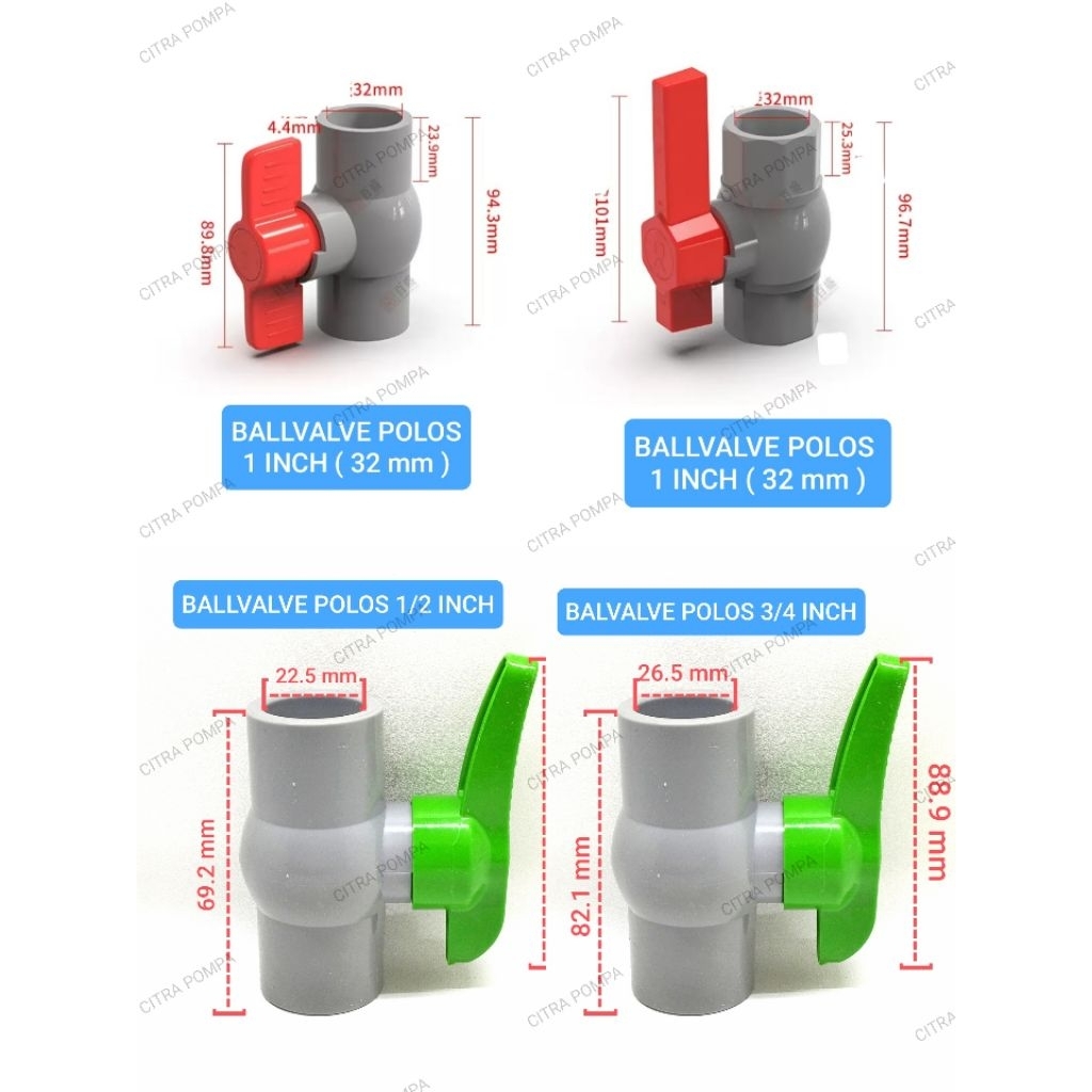 Jual BALLVALVE PVC / STOP KRAN PVC SAMBUNGAN PIPA | Shopee Indonesia