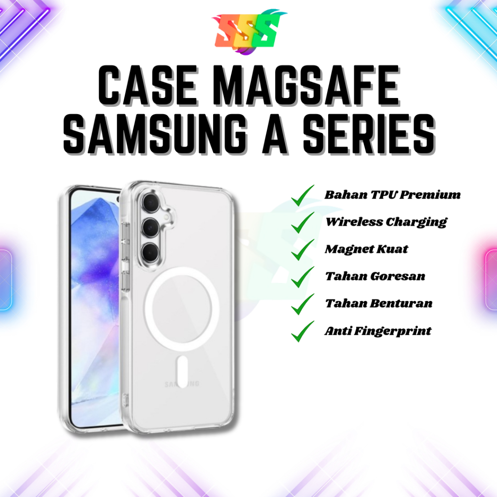 Jual Magsafe Samsung Galaxy A54 5G / A34 5G A06 A16 A17 A26 A35 A55 A36 A56 A15 A54 A05 A07 Soft ...