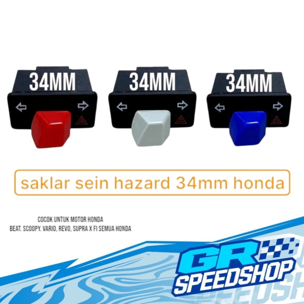 Jual Saklar Sein Hazard Honda Ukuran 30mm 34mm SaklarSein Hazard Honda ...