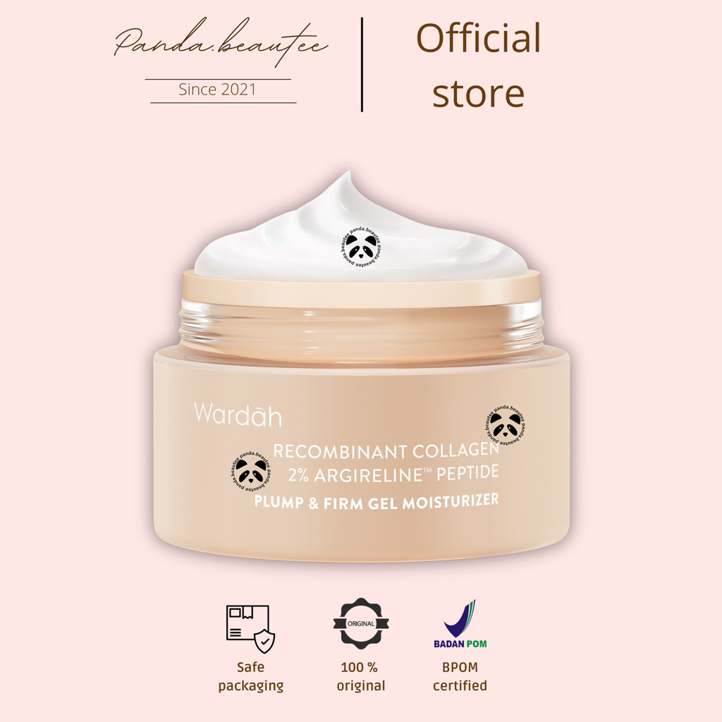 Jual PANDABEAUTEE - Wardah Plump & Firm Recombinant Collagen + 2% Argireline Peptide Gel ...