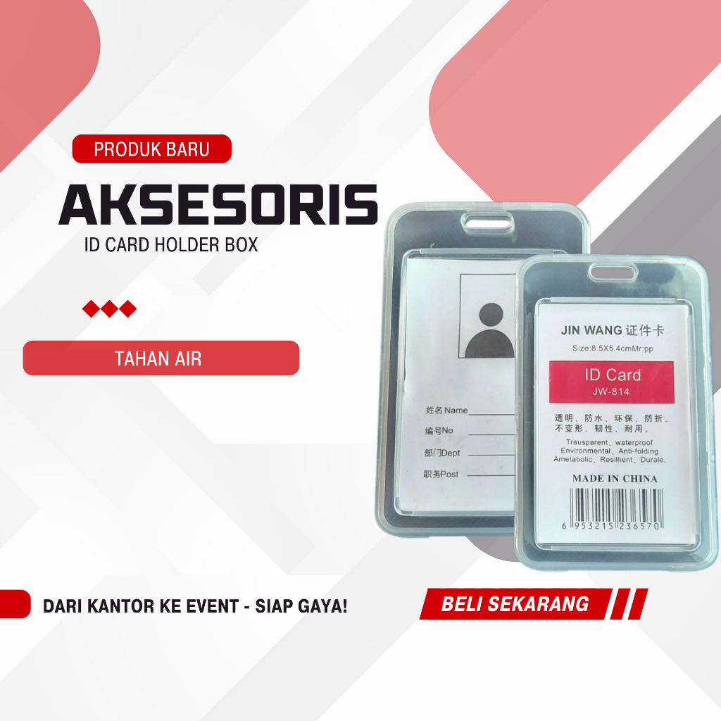 Jual Card Holder Box | Tempat Penyimpanan ID Card Buka Tutup | Shopee ...