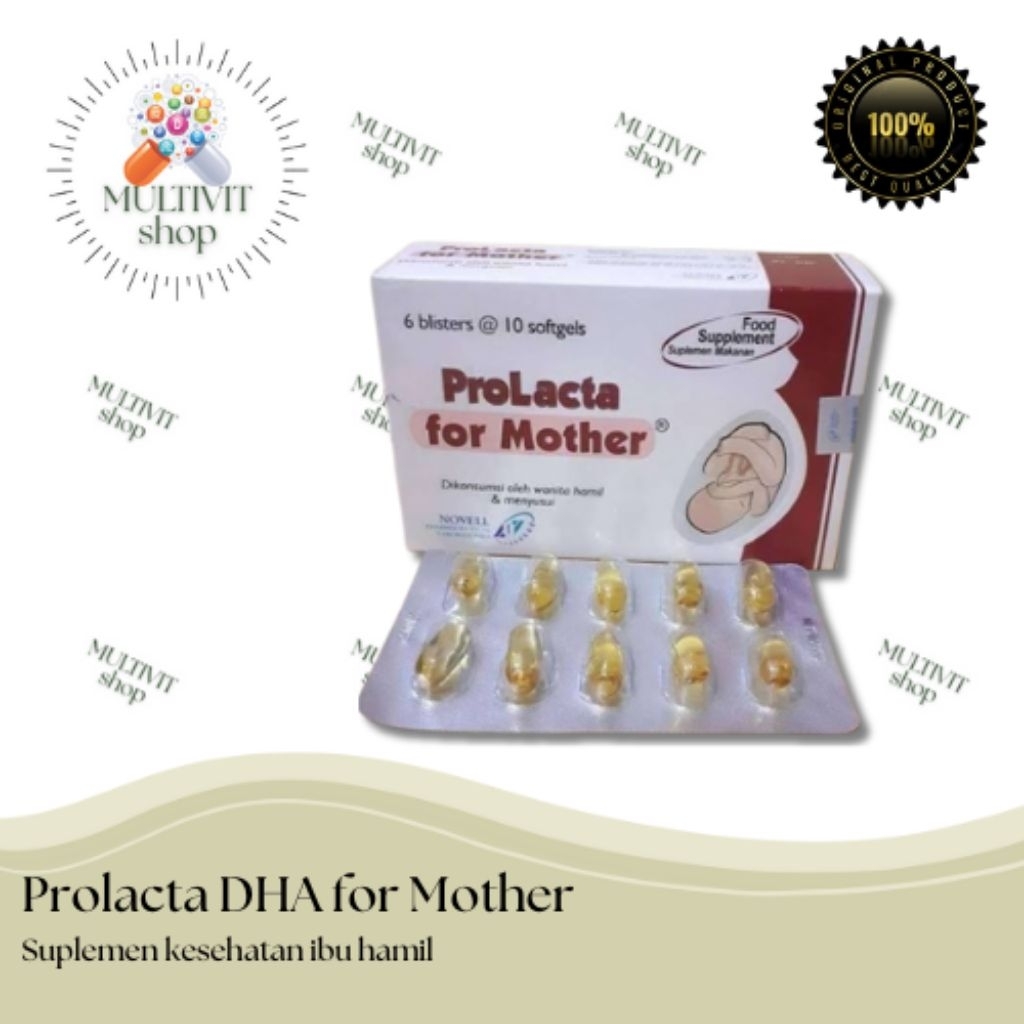 Jual PROLACTA DHA FOR MOTHER Per Strip @ 10 Kapsul ( Suplemen Ibu Hamil ...