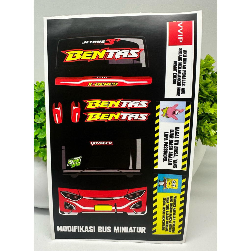 Jual stiker miniatur bus bentas | Shopee Indonesia