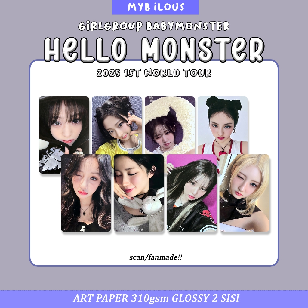 Jual [UNOFFICIAL] BABYMONSTER BM BAEMON HELLO MONSTER WORLD TOUR 2025 ...