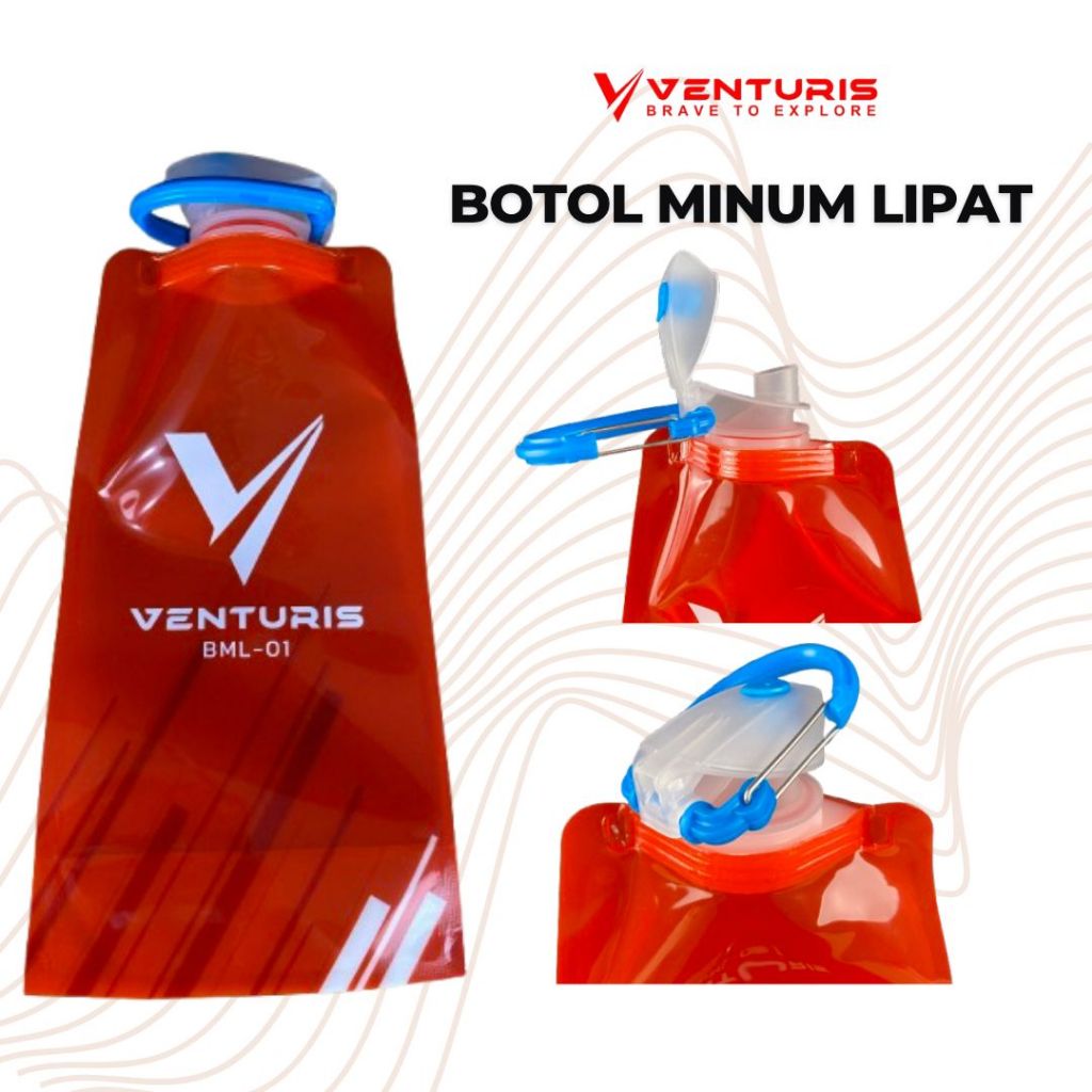 Jual Venturis Botol Lipat Travelling Portable 700ml Botol Lipat Camping ...