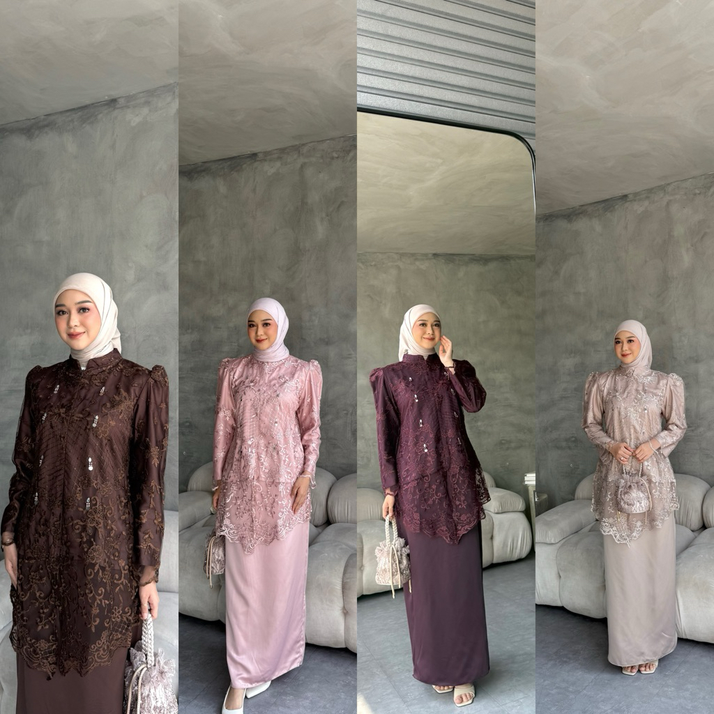 Jual Danila Oneset Kebaya Wisuda Tunangan Lamaran Busui Silk Payet ...