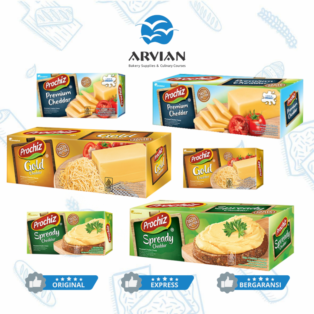Jual Prochiz Cheese Keju Cheddar / Spready / Cheddar Gold 160 Gr ...