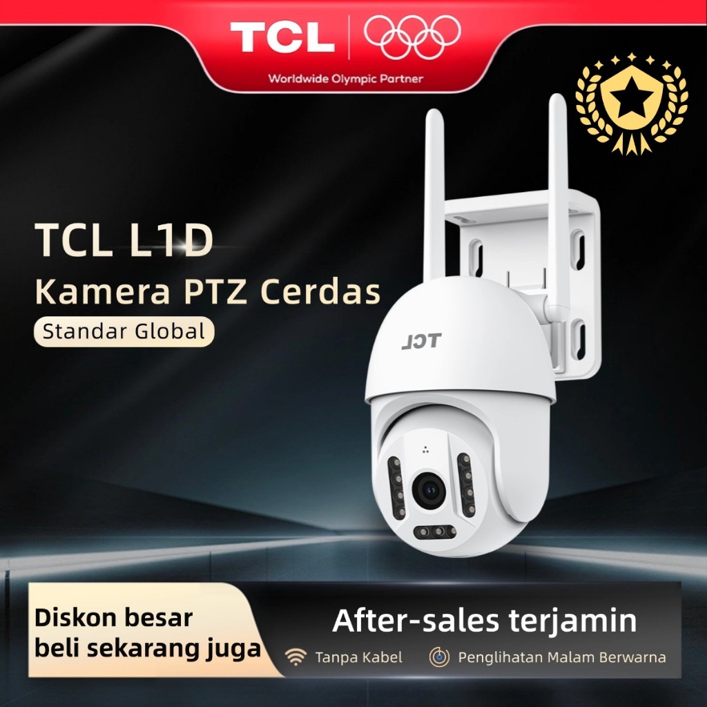 Jual TCL Kamera CCTV Outdoor 2K 3MP | Kamera Luar Rumah 360° Putar ...