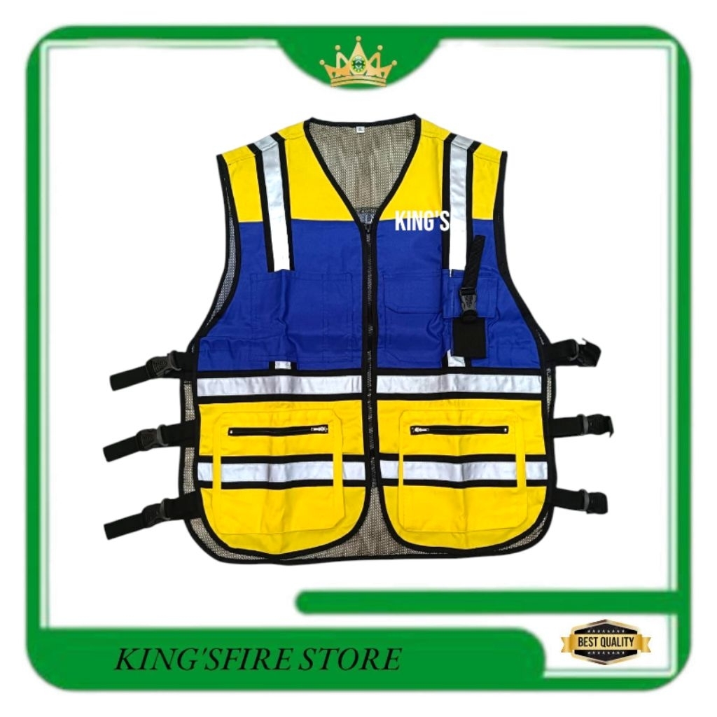 Jual ROMPI SAFETY WARNA KUNING KOMBINASI BENHUR/ ROMPI BAHAN TASLAN ...