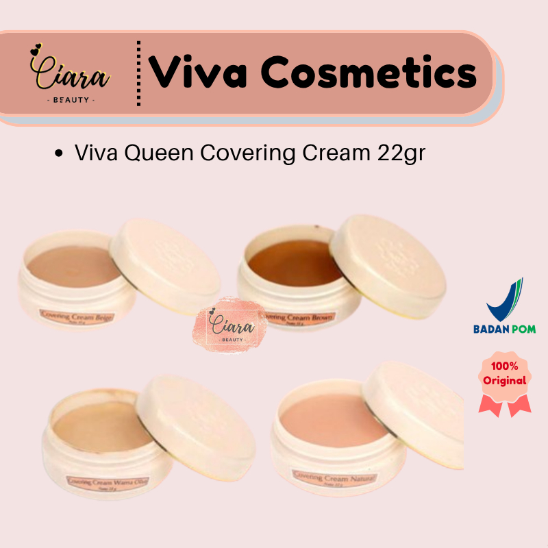 Jual Viva Queen Covering Cream (WATERPROOF) - 22gr (Tersedia 4 Varian ...