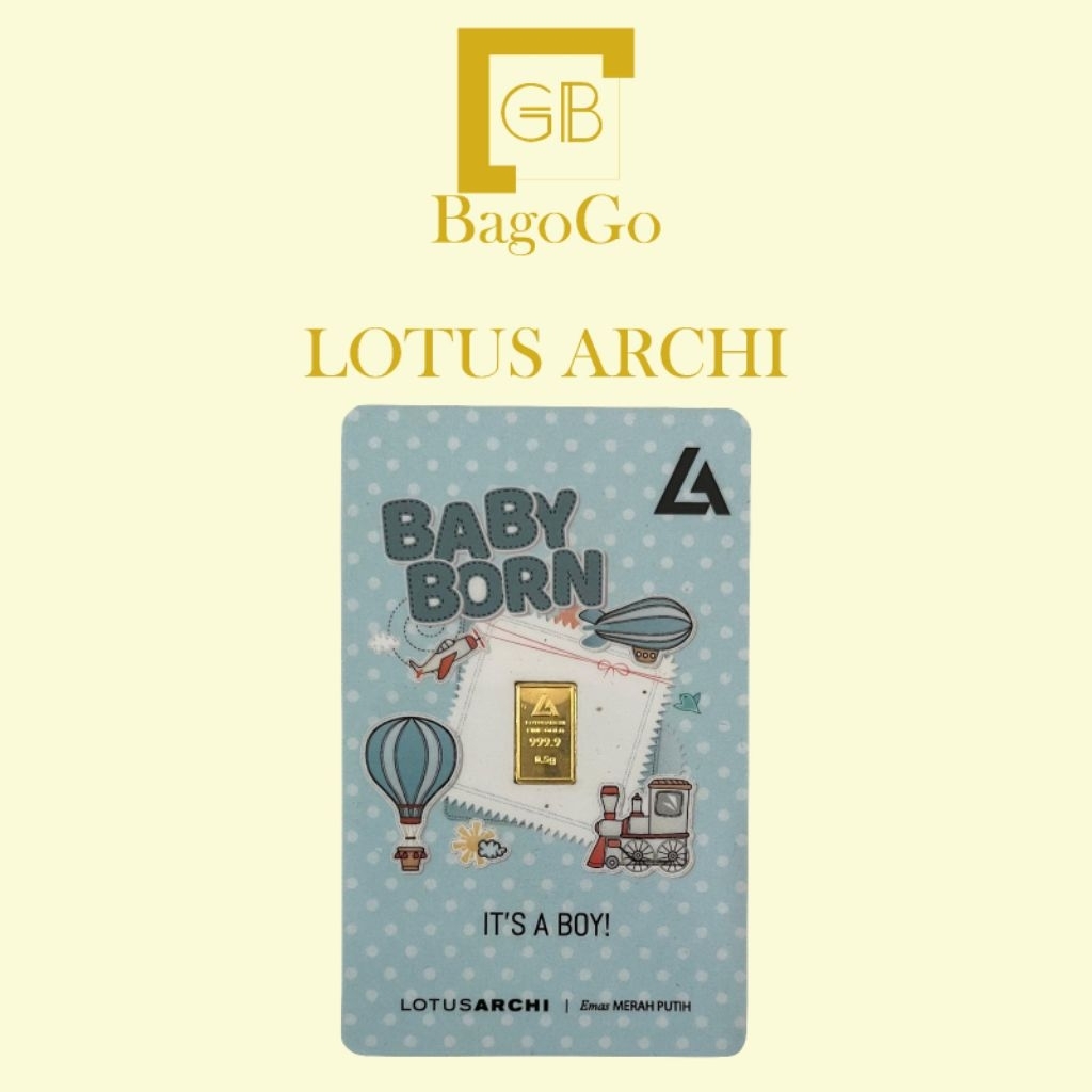 Jual Logam Mulia Lotus Archi 0,5 Gram Baby Born Series | Shopee Indonesia