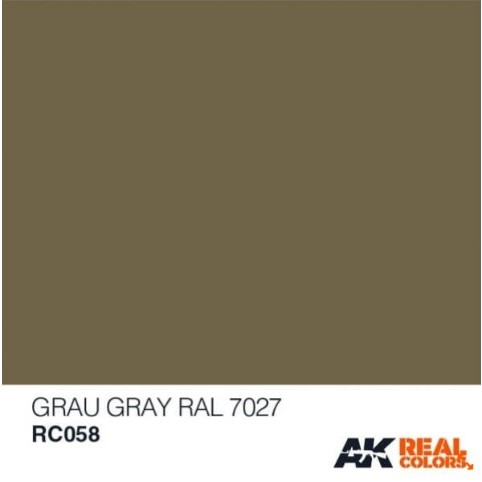 Jual GRAU GRAY RAL 7027 RC058 - real color lacquer - model kit paint ...