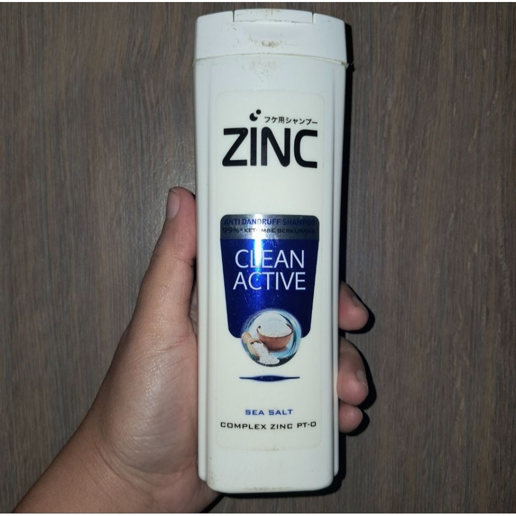 Jual Zinc Sampo Anti Ketombe Clean Active Sea Salt Botol 170 ml ...