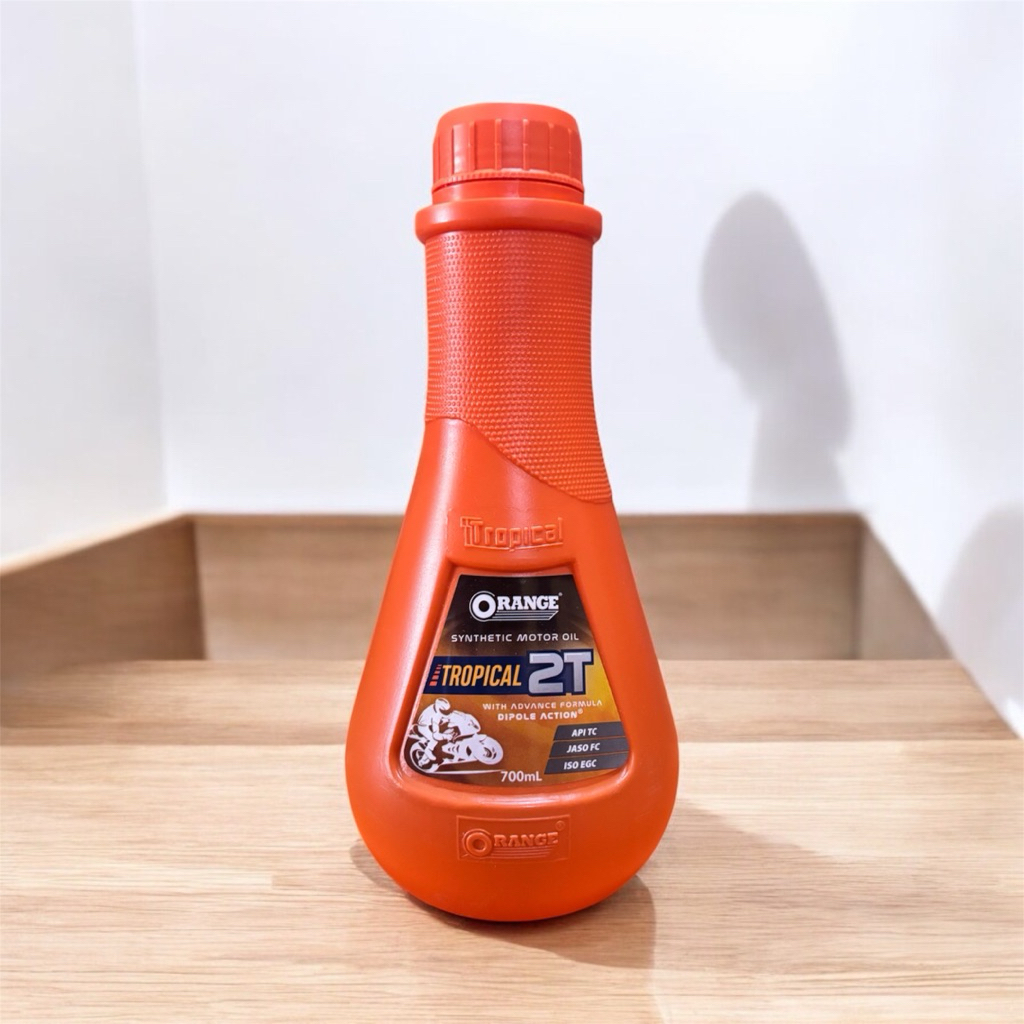 Jual OLI MESIN MOTOR 2T ORANGE TROPICAL SYTHETIC 700ml ORIGINAL (OLI ...