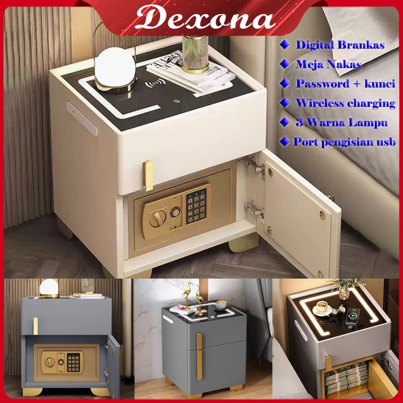 Jual 6 in1 Meja Nakas Smart Digital Brankas Safe Box Anti Api Dan Air ...