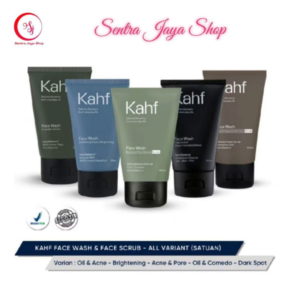 Jual Kahf Men Face Wash 100 ml 100ml Sabun Muka Pria | Shopee Indonesia