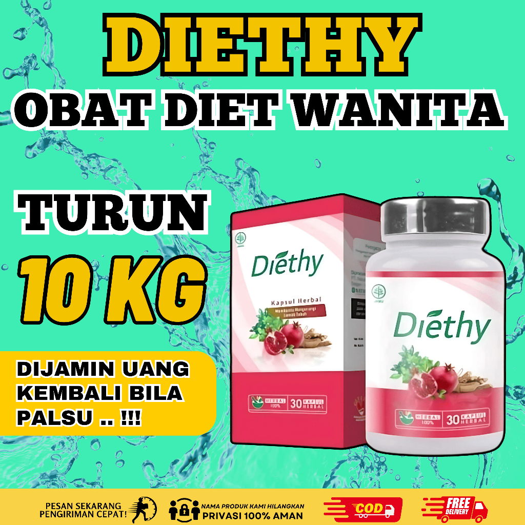 Jual [ PELANGSING BADAN ] DIETHY OBAT DIET WANITA ALAMI BPOM100 ...