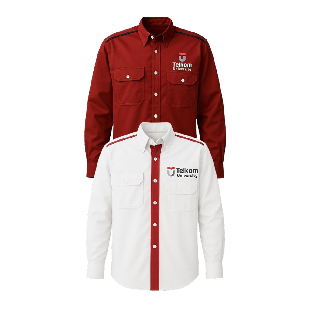 Jual Paket Seragam Telkom University - Merah & Putih | Shopee Indonesia