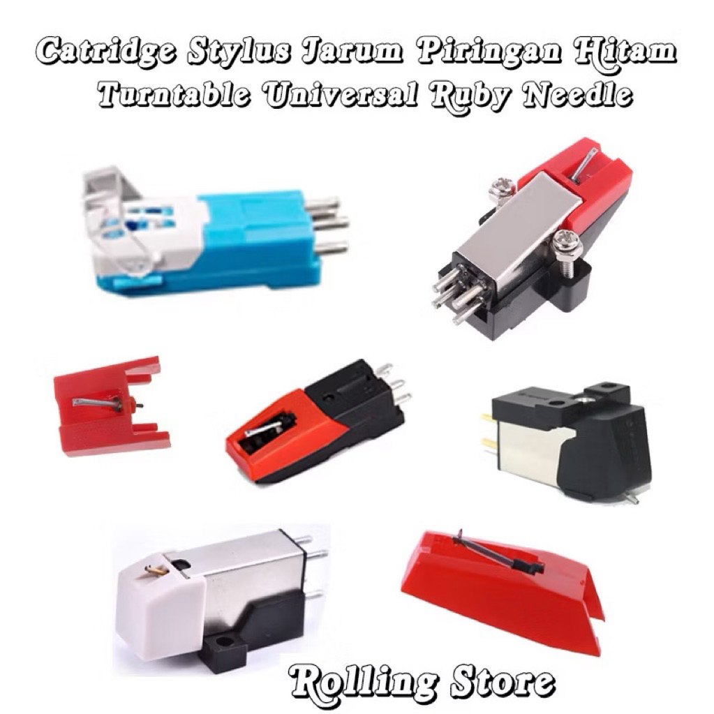 Jual Catridge Stylus Jarum Piringan Hitam Turntable Universal Ruby ...