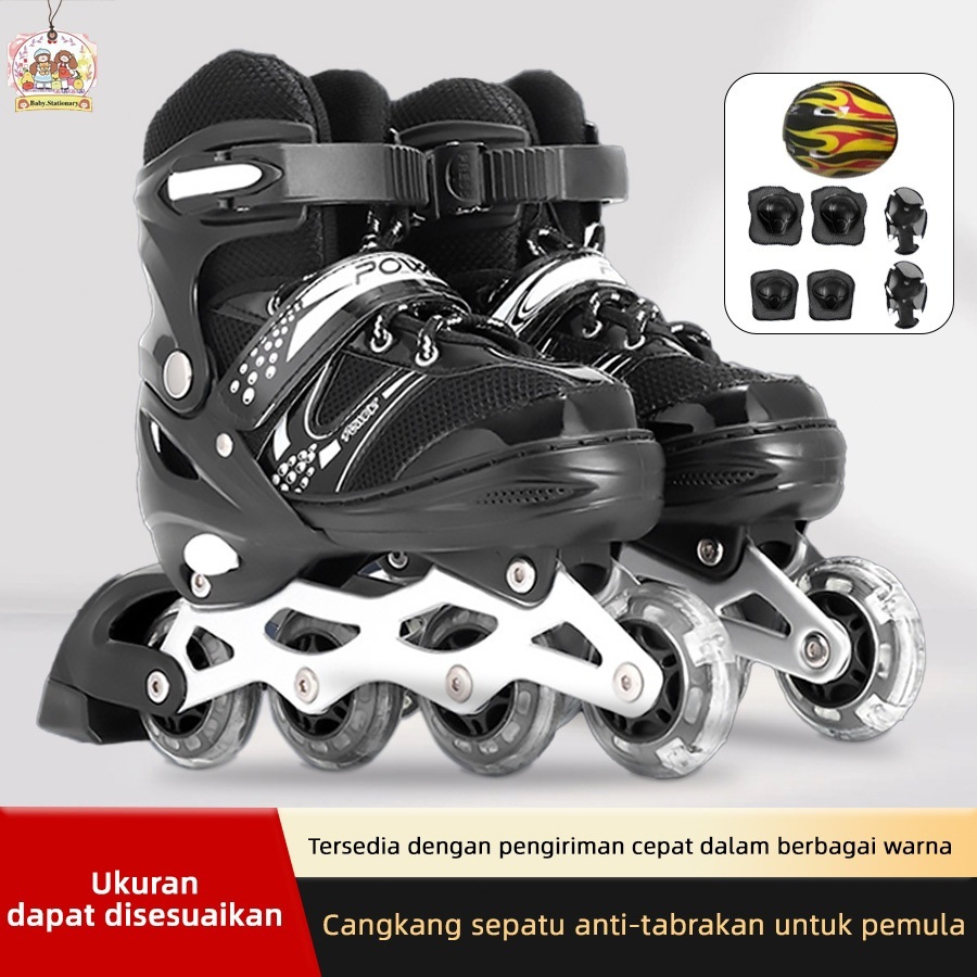 Jual Sepatu Roda Anak Adjustable dengan Roda Bersinar Cocok untuk Putra ...