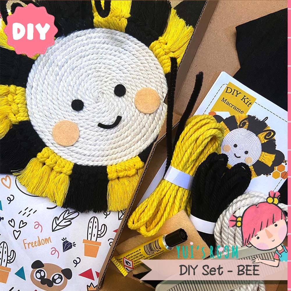Jual DIY Kit Set Macrame BEE | Mainan Prakarya Kerajinan Tangan Anak ...