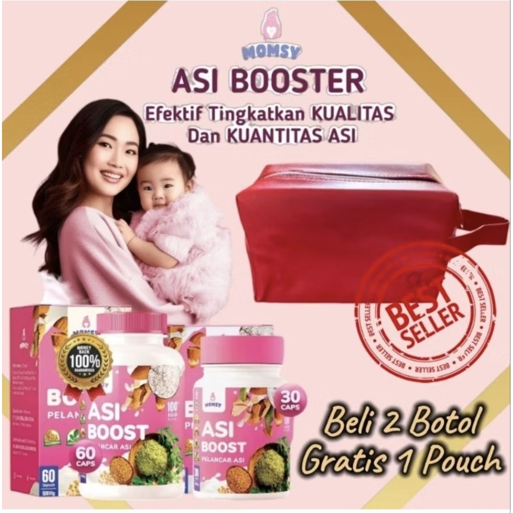 Jual Momsy Asi Booster ( Beli 2 Botol Gratis Pouch ) | Shopee Indonesia