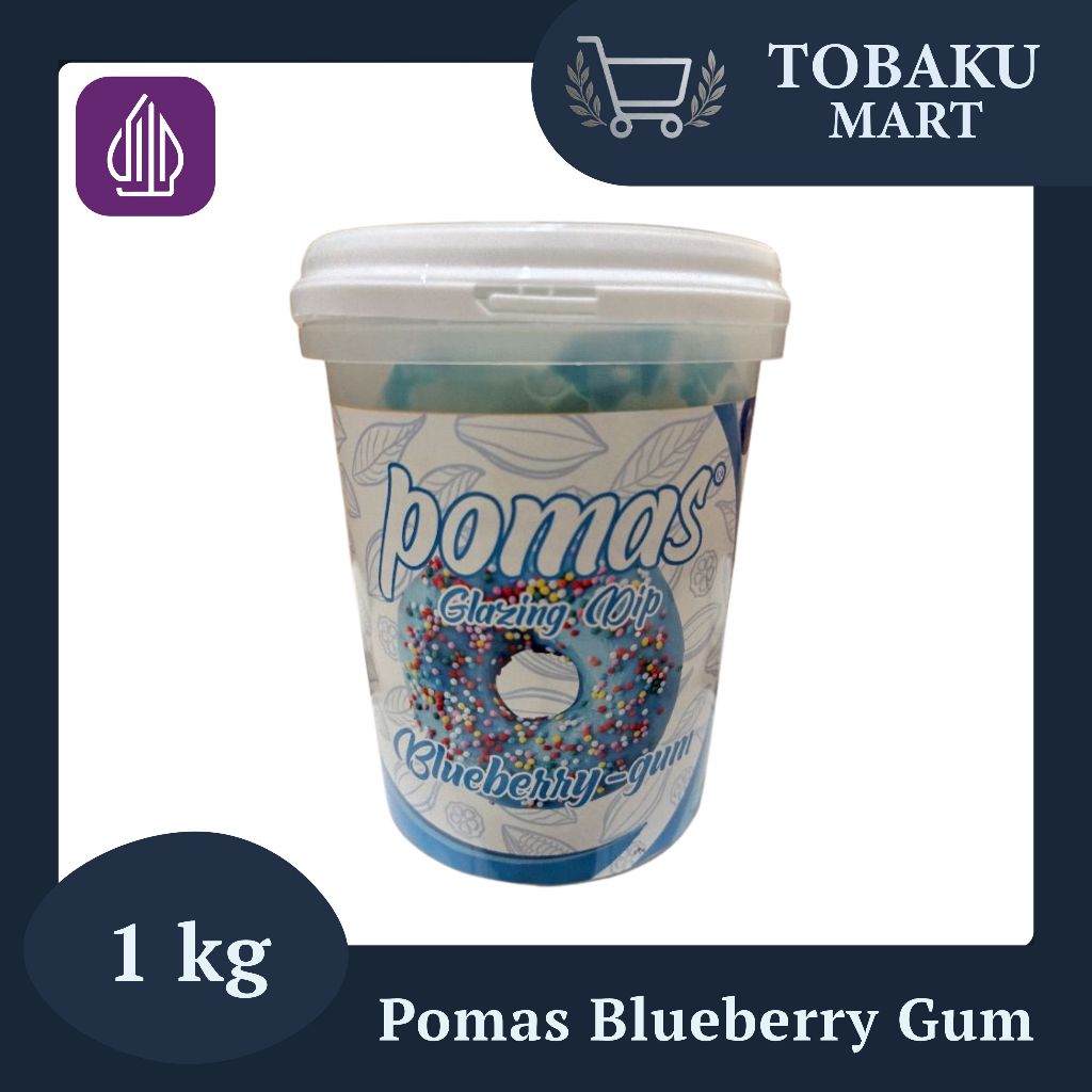 Jual POMAS BLUEBERRY GUM DIP GLAZE 1KG / GLAZE CELUP RASA BLUEBERRY ...