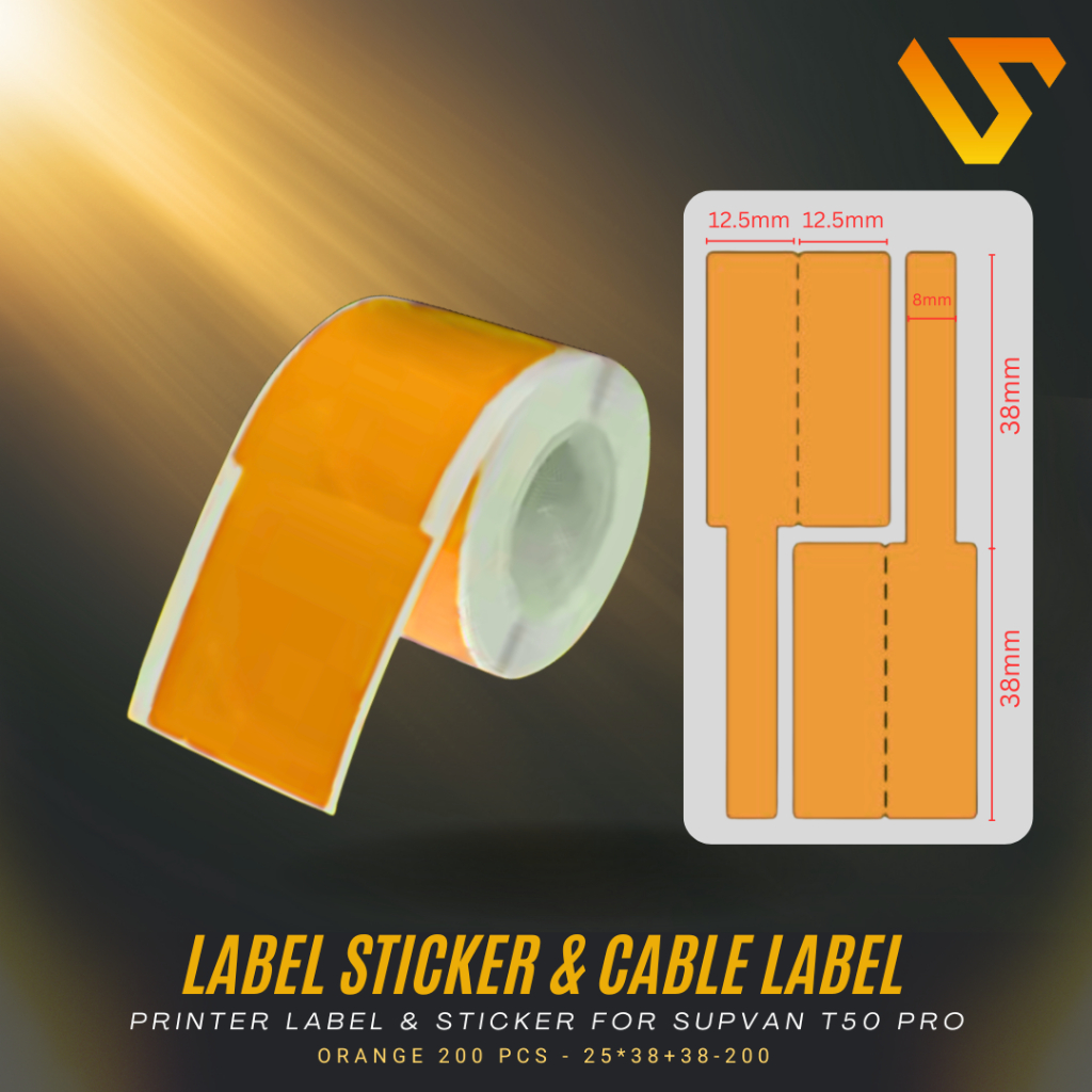 Jual Stiker Label Kabel Jaringan/LAN/Fiber Optic/Listrik Anti Air Cable ...