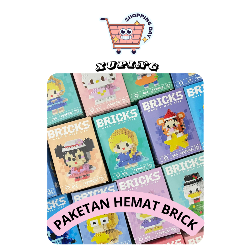Jual PAKETAN HEMAT BRICK [5 PCS] Kode Random LEGO dan NANO Brick Random ...