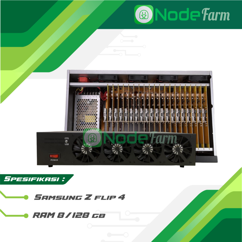 Jual Box Phone Farm Full Set 20 Phone Samsung Z Flip 8/128 Connection ...