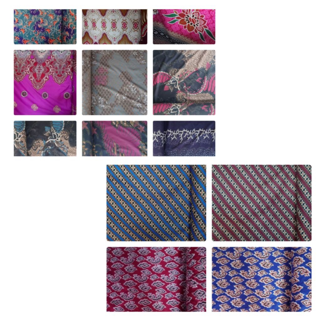 Jual bahan kain seprai polymicro motif batik harga per 50cm lebar 240cm ...